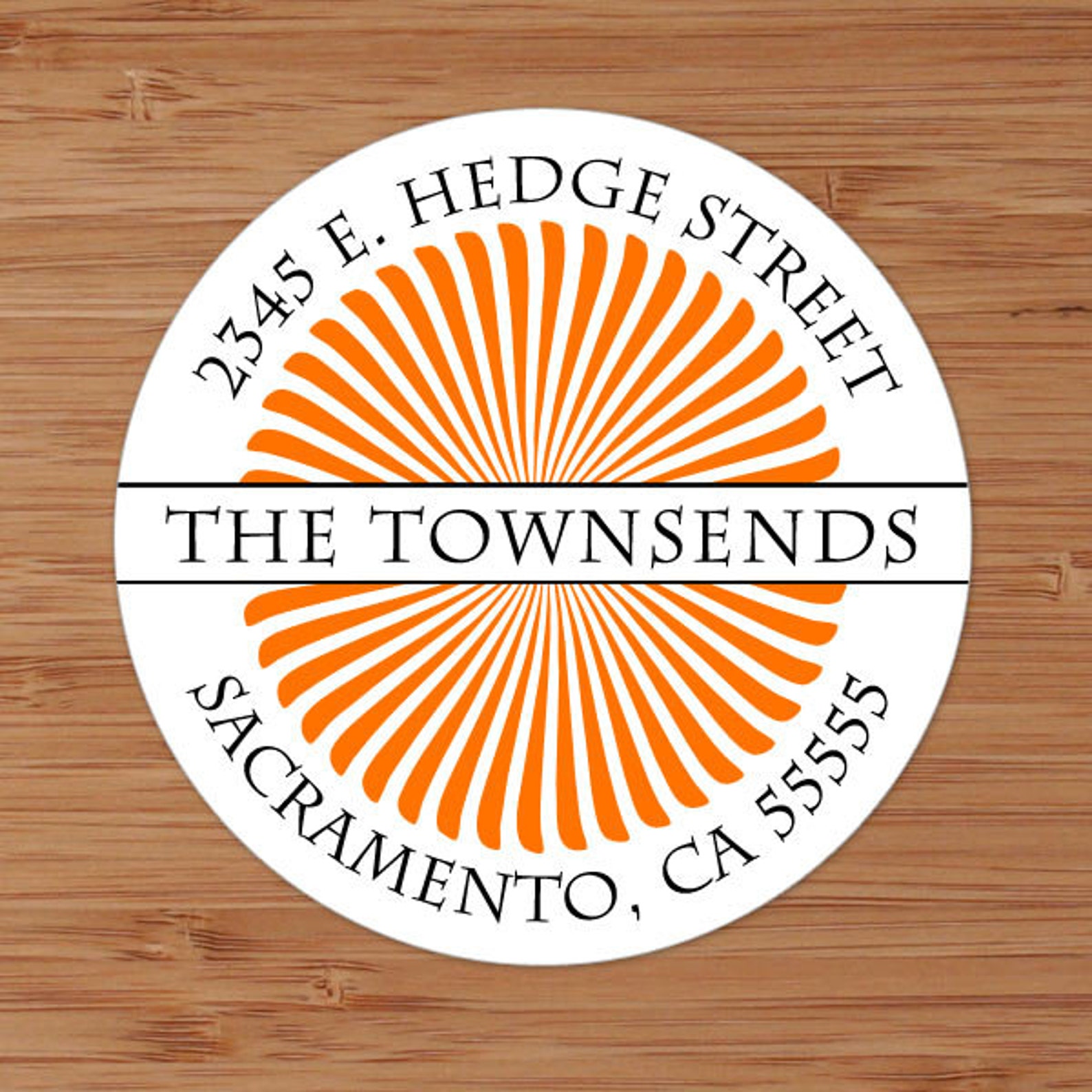 Sunny Rays Custom Address Labels or Stickers - Etsy