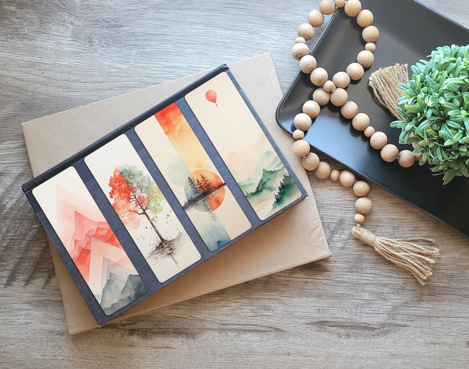 Minimalist Nature Bookmarks | Double Sided | Laminated | Bookish | Book ...