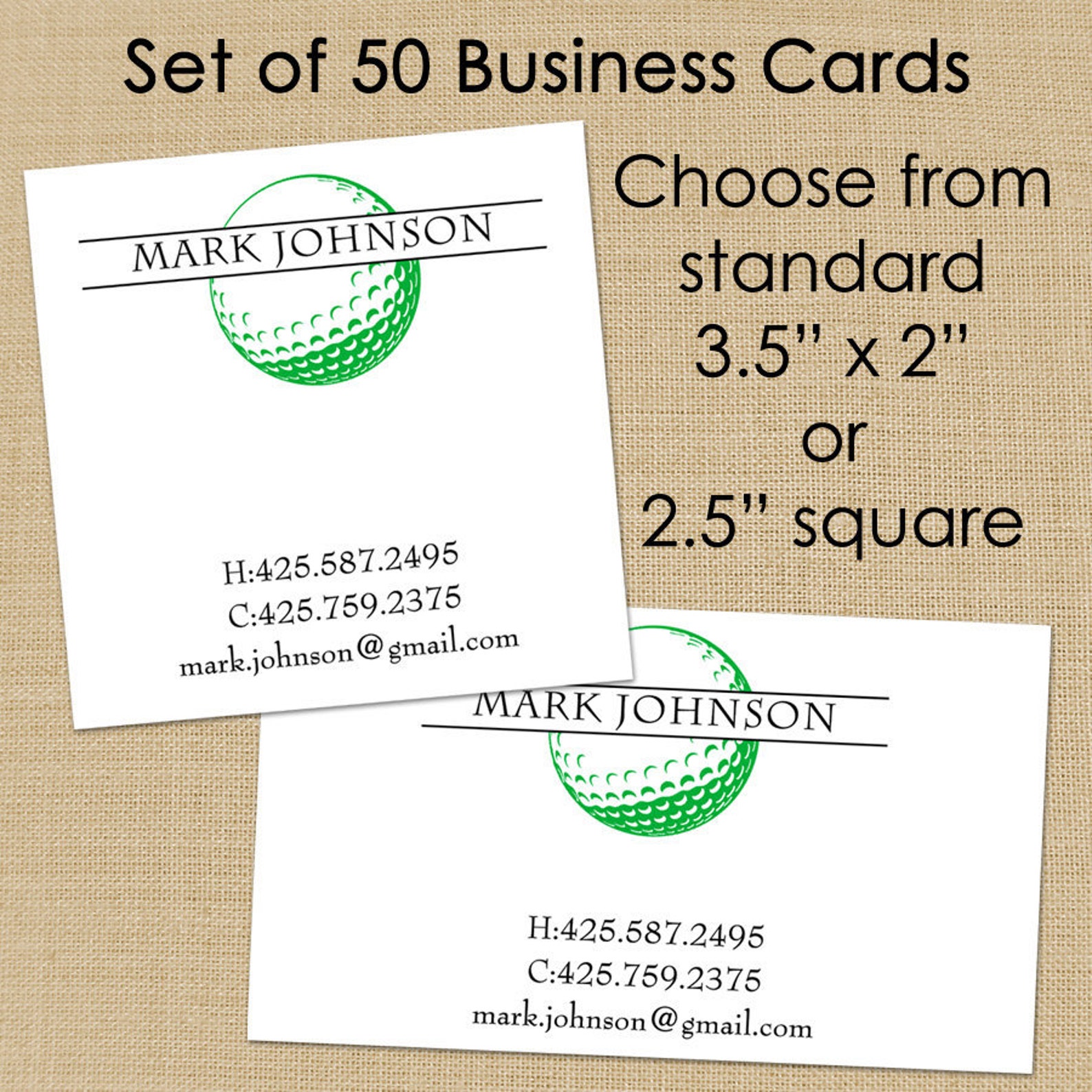 Golf Ball Custom Personalized Address Labels or Stickers | Etsy