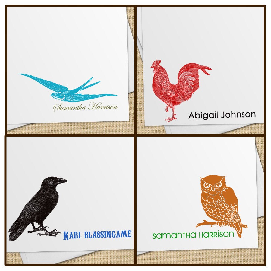 Birds of a Feather Custom Address Labels or Stickers Choose - Etsy