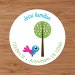 Jessi mod Bird and Tree Set of 8 CUSTOM Personalized Flat - Etsy