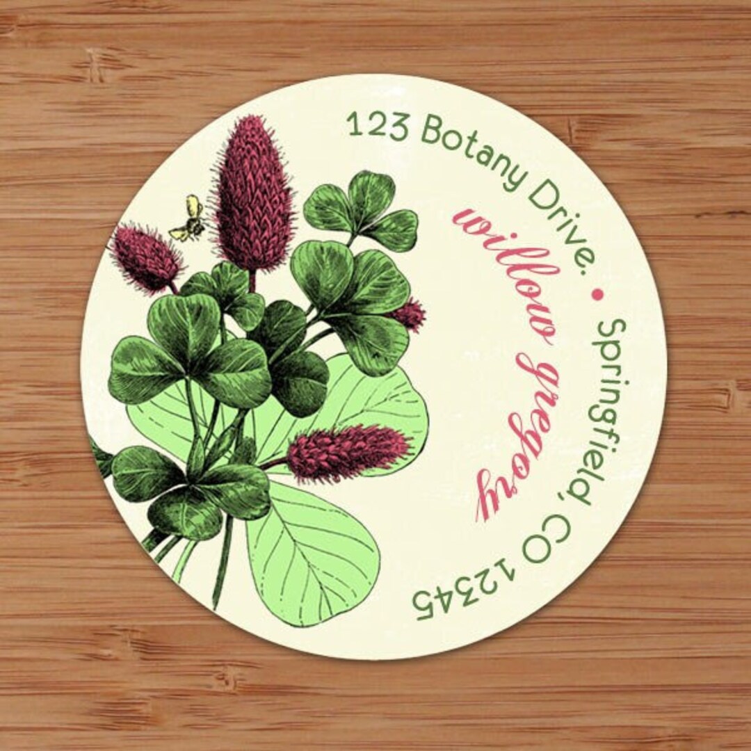Willow Botanical Print - Address Labels or Stickers - Etsy