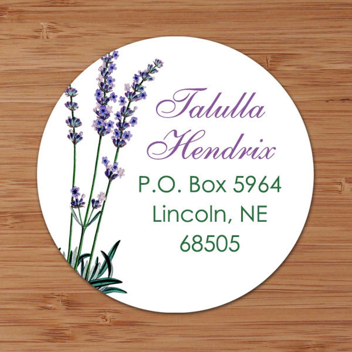 Lavender Botanical 50 CUSTOM Business or Calling Cards - Etsy