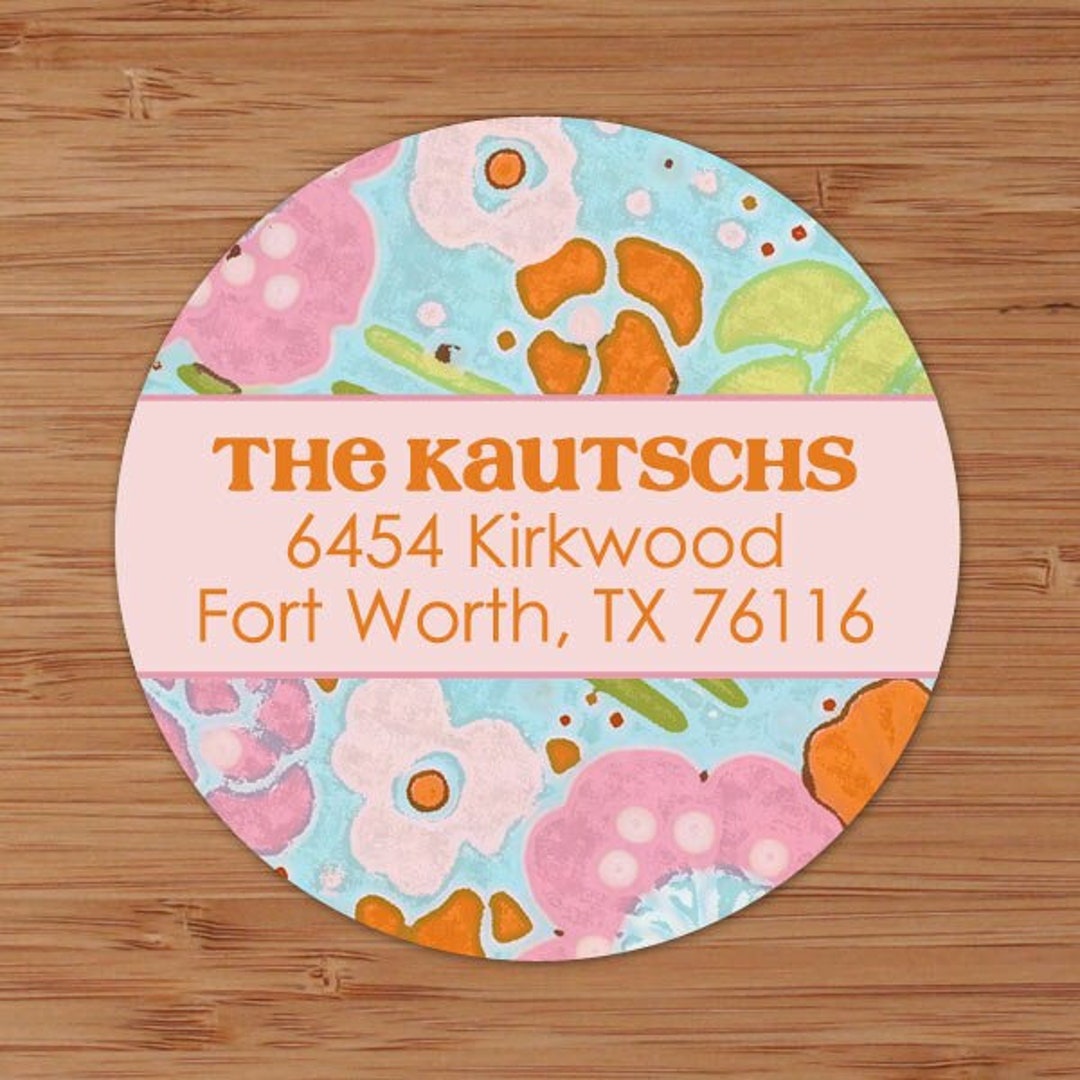 Pastel Flowers - Custom Address Labels or Stickers - Etsy