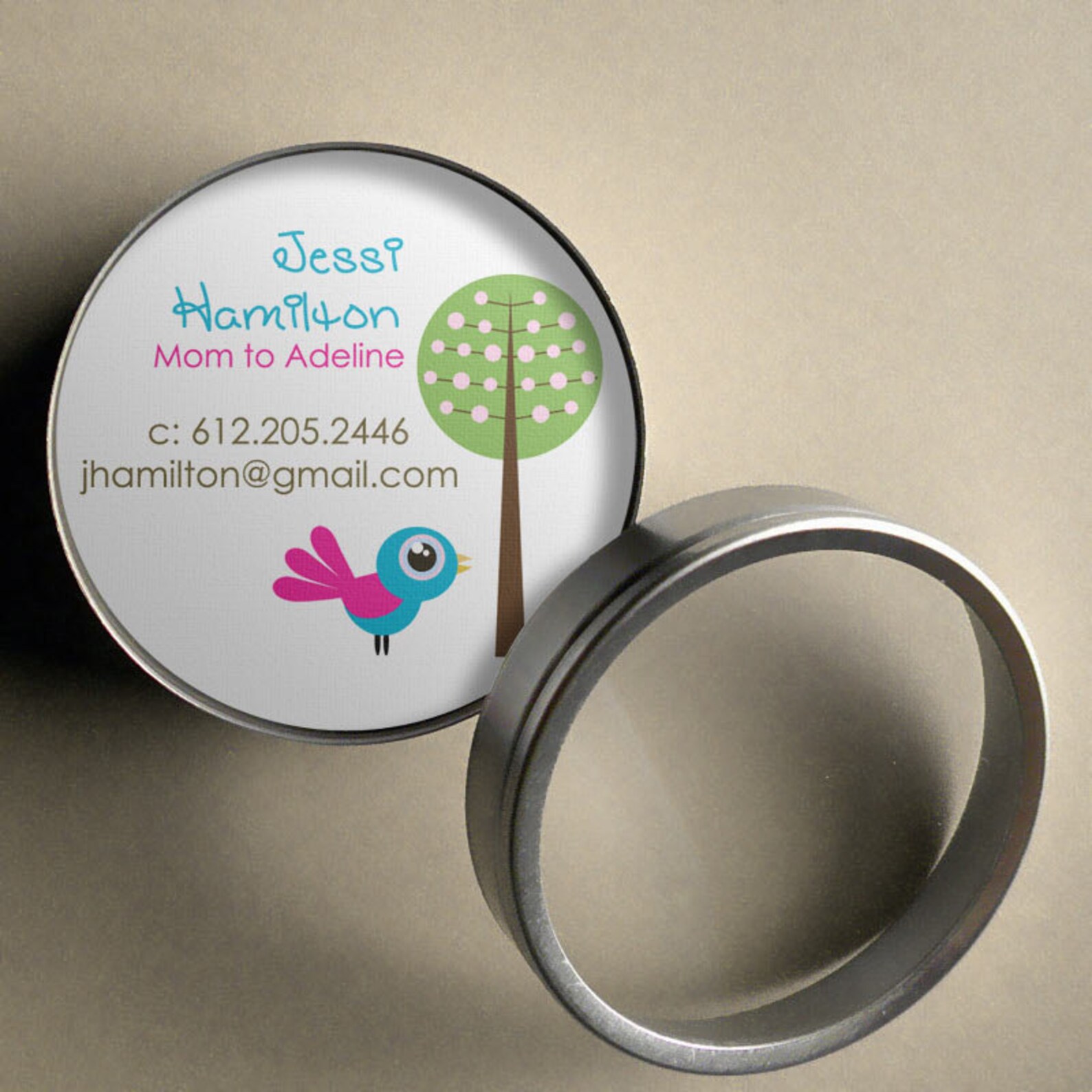 Jessi mod Bird and Tree 50 CUSTOMIZABLE Round Calling | Etsy