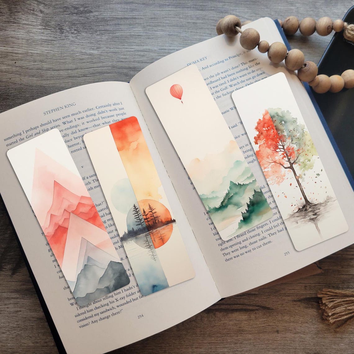 Minimalist Nature Bookmarks | Double Sided | Laminated | Bookish | Book ...