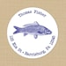 Vintage Cod Fish Set of 8 CUSTOM Personalized Flat Note Cards ...