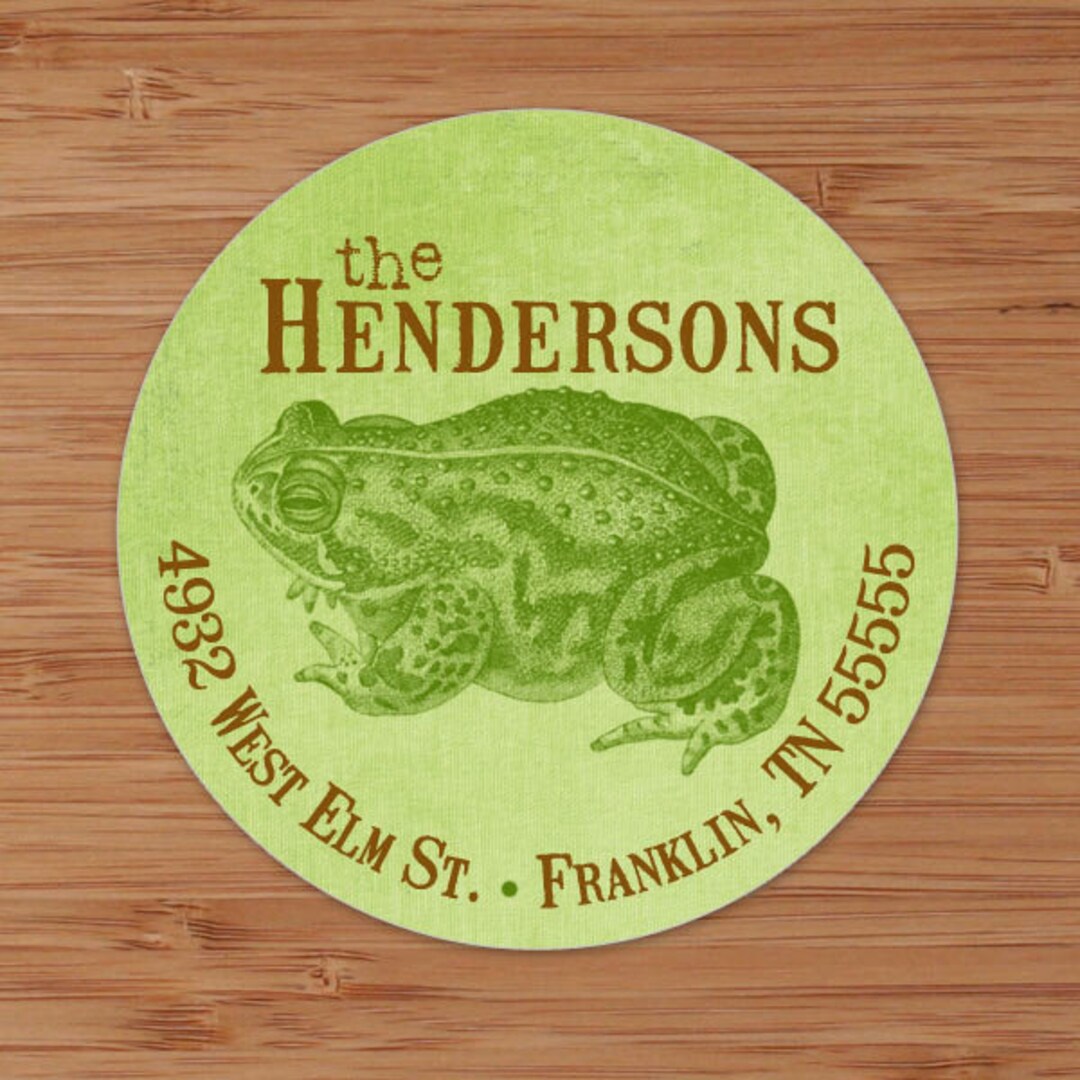 Mr. Toad Custom Address Labels or Stickers - Etsy
