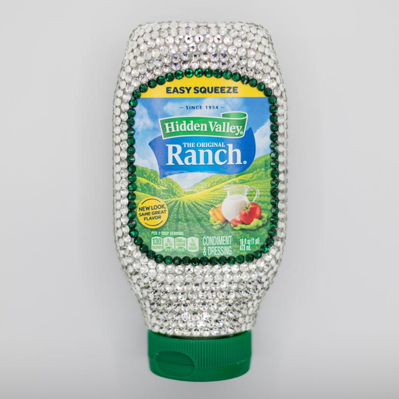 Sparkle and Savor: the Bedazzled Ranch Bottle | Bling & Glass ...