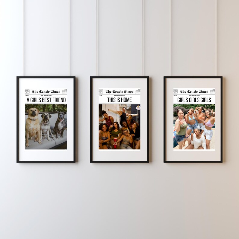 Editable Newspaper Poster Template | Digital Download - Etsy