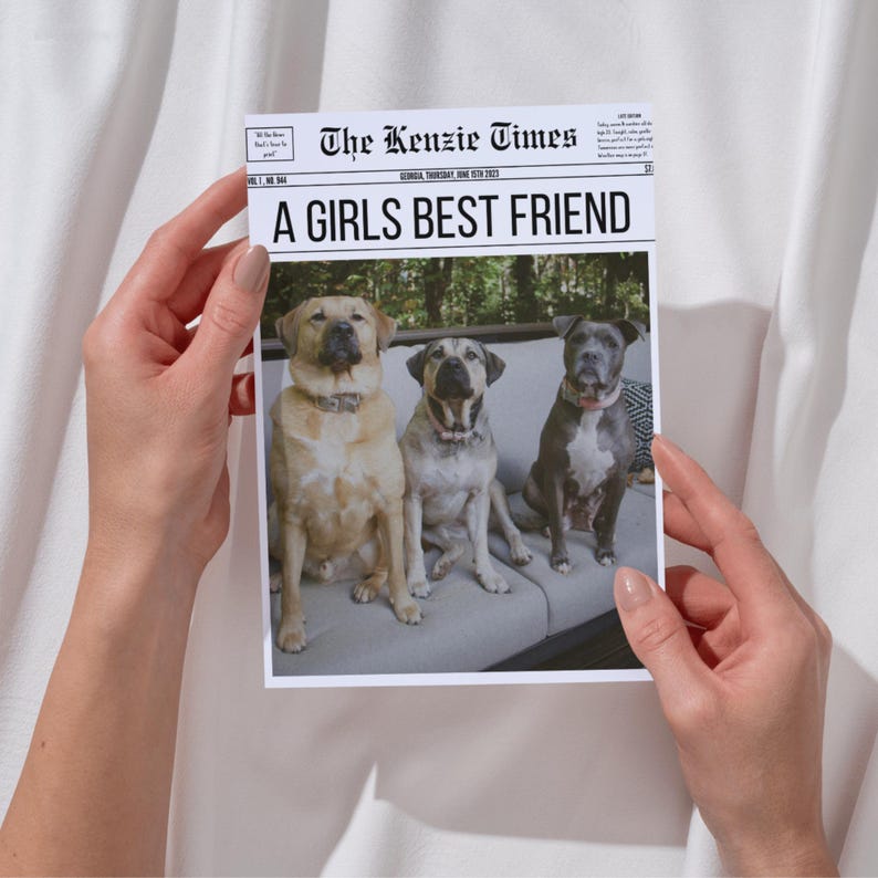 Editable Newspaper Poster Template | Digital Download - Etsy