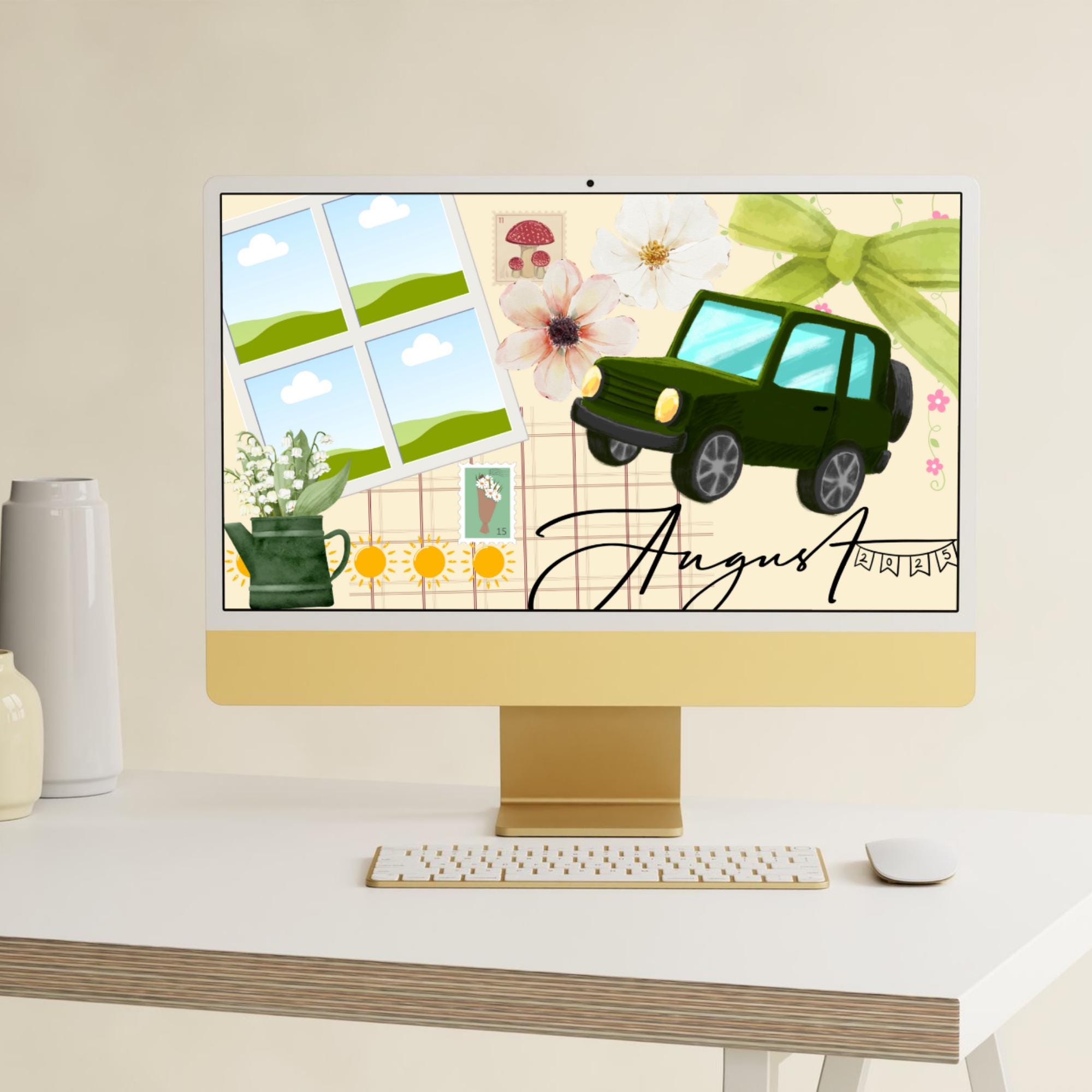 2025 Desktop Screensaver Template | Digital Download (for Canva Pro ...
