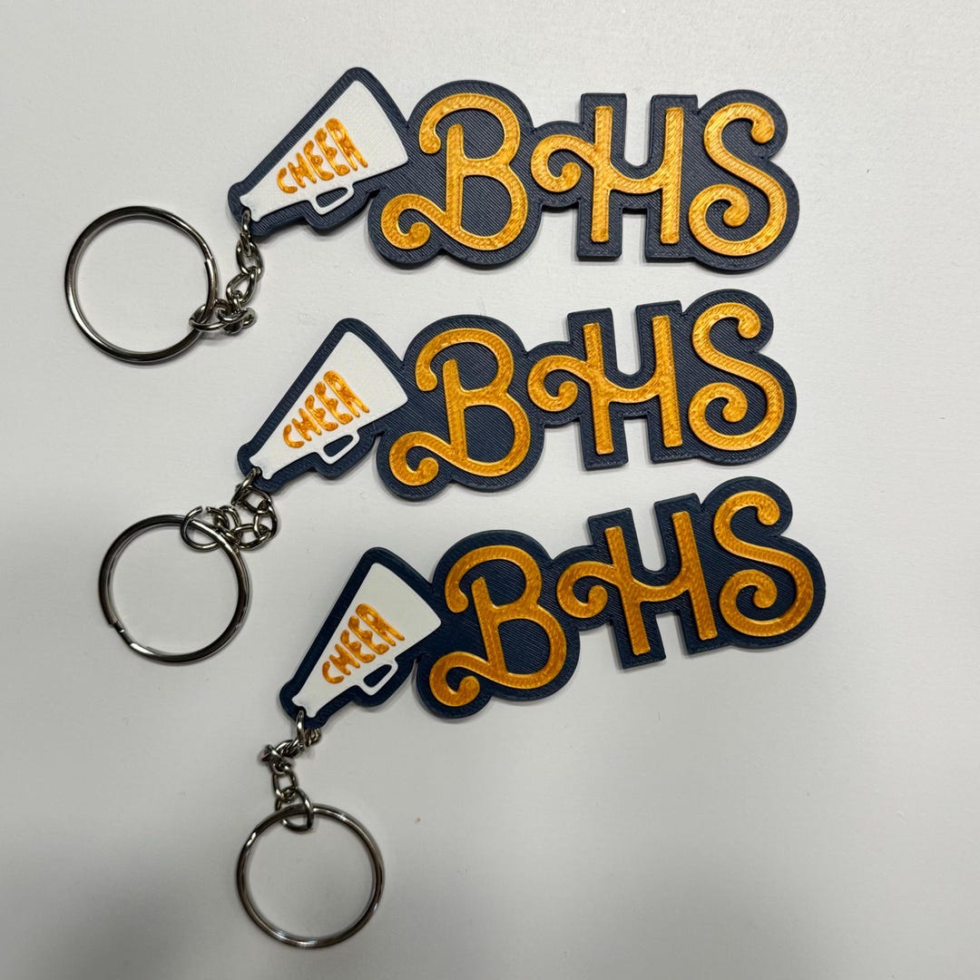 3D Printed Custom High School Keychain - Etsy