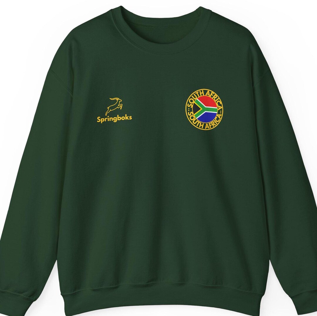 South African Rugby Sweatshirt, Springboks Sweater, Aesthetic Sweater ...