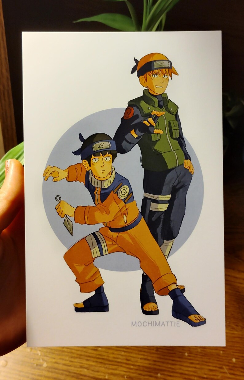 Anime Boys Mob Ninja Crossover Art Print - Etsy