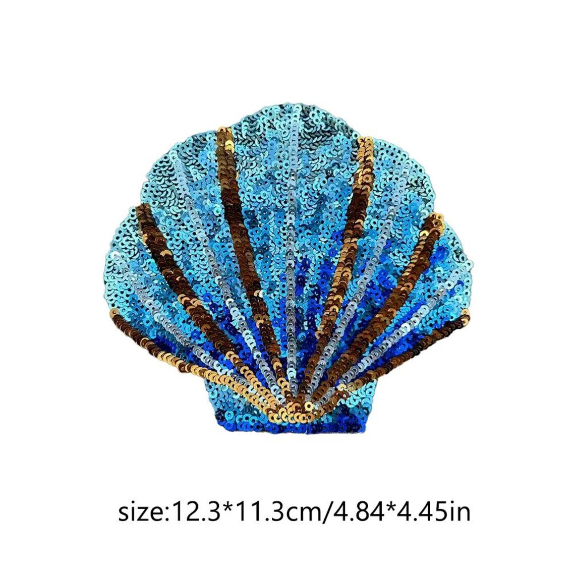 Jellyfish Shells Starfish Sequin Patch, Stylish Applique, for DIY ...