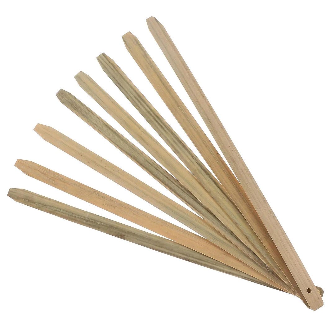 Bamboo Fan Staves, 8pcs, Unfinished Fan Bones for DIY Craft, Wedding ...