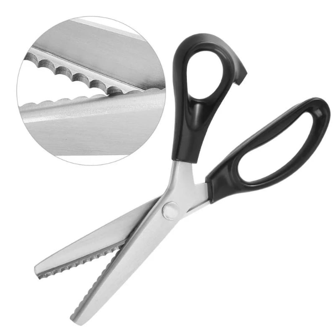 Stainless Steel Scissor, Triangle, Wave Blade, for Cutting, Shaping ...