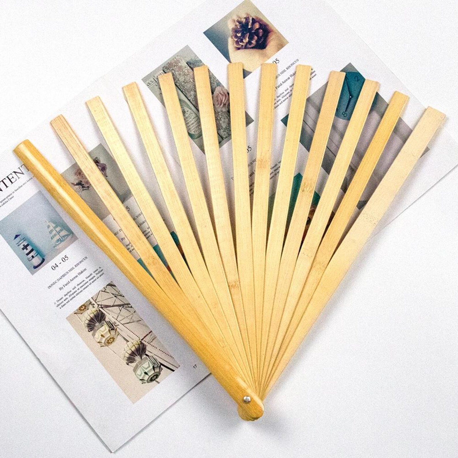 Bamboo Feather Hand Fan Bones, 2-10pcs, Unfinished Folding Staves ...