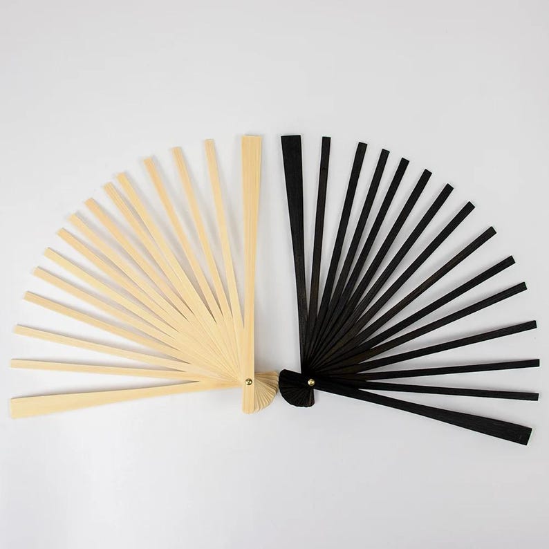 Blank Bamboo Hand Fan 15 Bones, 1-20pcs, Unfinished, Japanese Style for ...