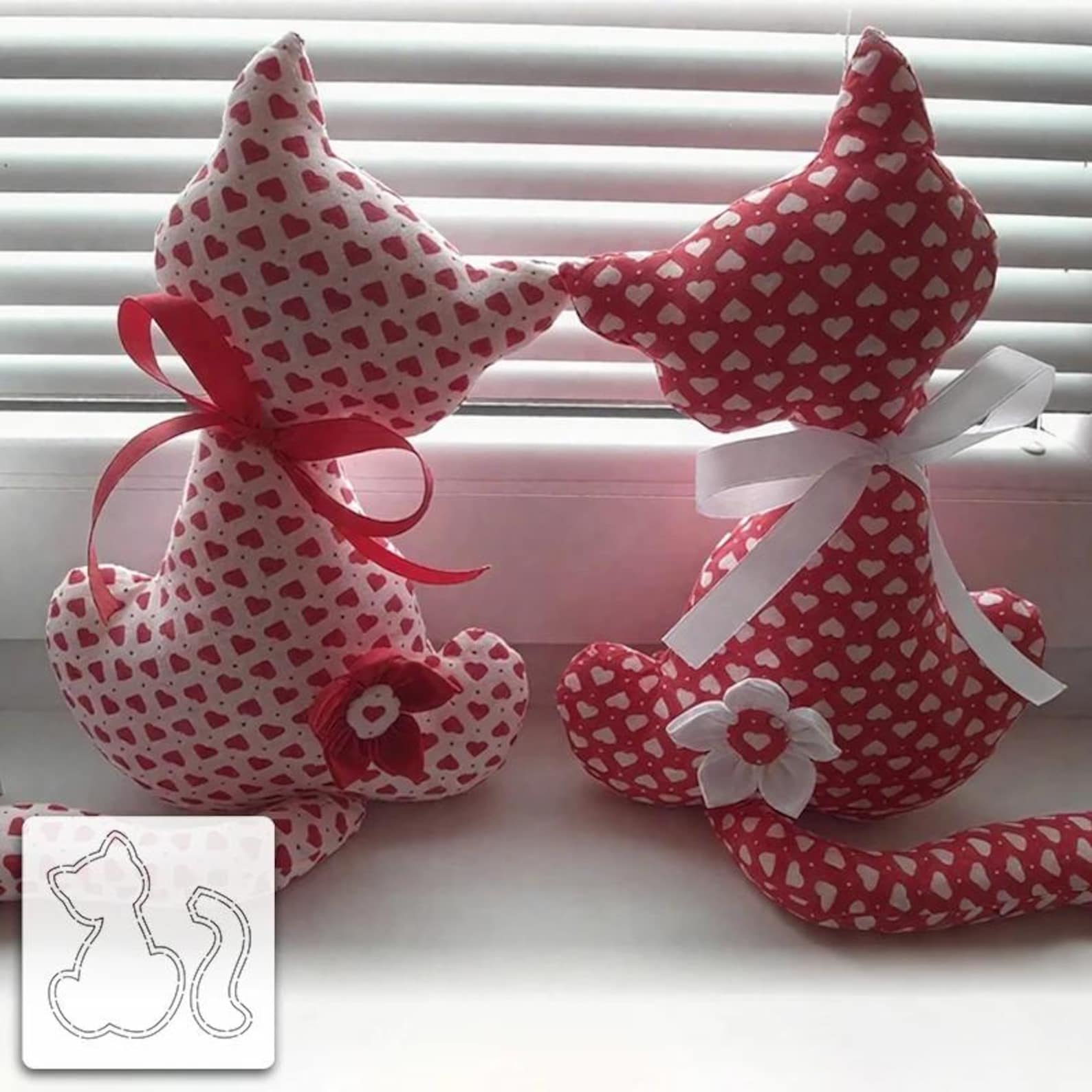 Crooked Head Cat Template, Sturdy Plastic Stencil, for DIY Craft Sewing ...