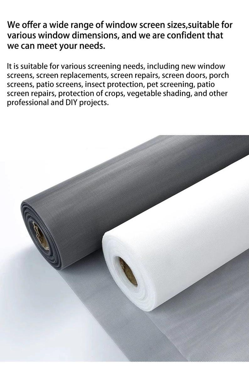 Window Screen Mesh, Breathable and Tear-resistant Netting for Garden ...