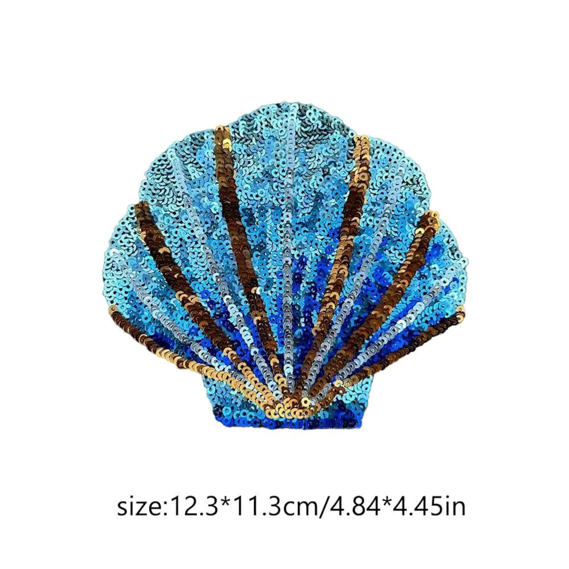 Jellyfish Shells Starfish Sequin Patch, Stylish Applique, for DIY ...