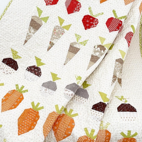 Veggie Garden Quilt Pattern PDF the Pattern Basket | Etsy