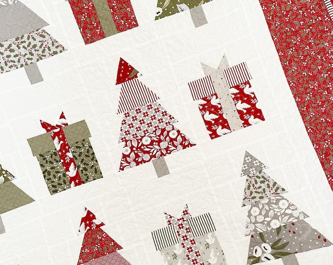 Santa Stars Panel Frame Quilt Pattern, PT1890, Fabric Panel Friendly ...