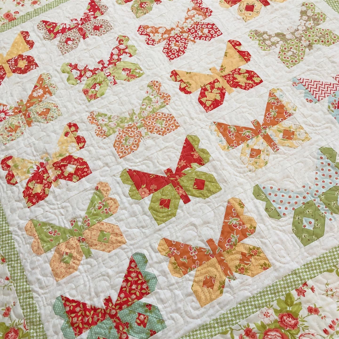 Butterflies Quilt Pattern PDF the Pattern Basket - Etsy