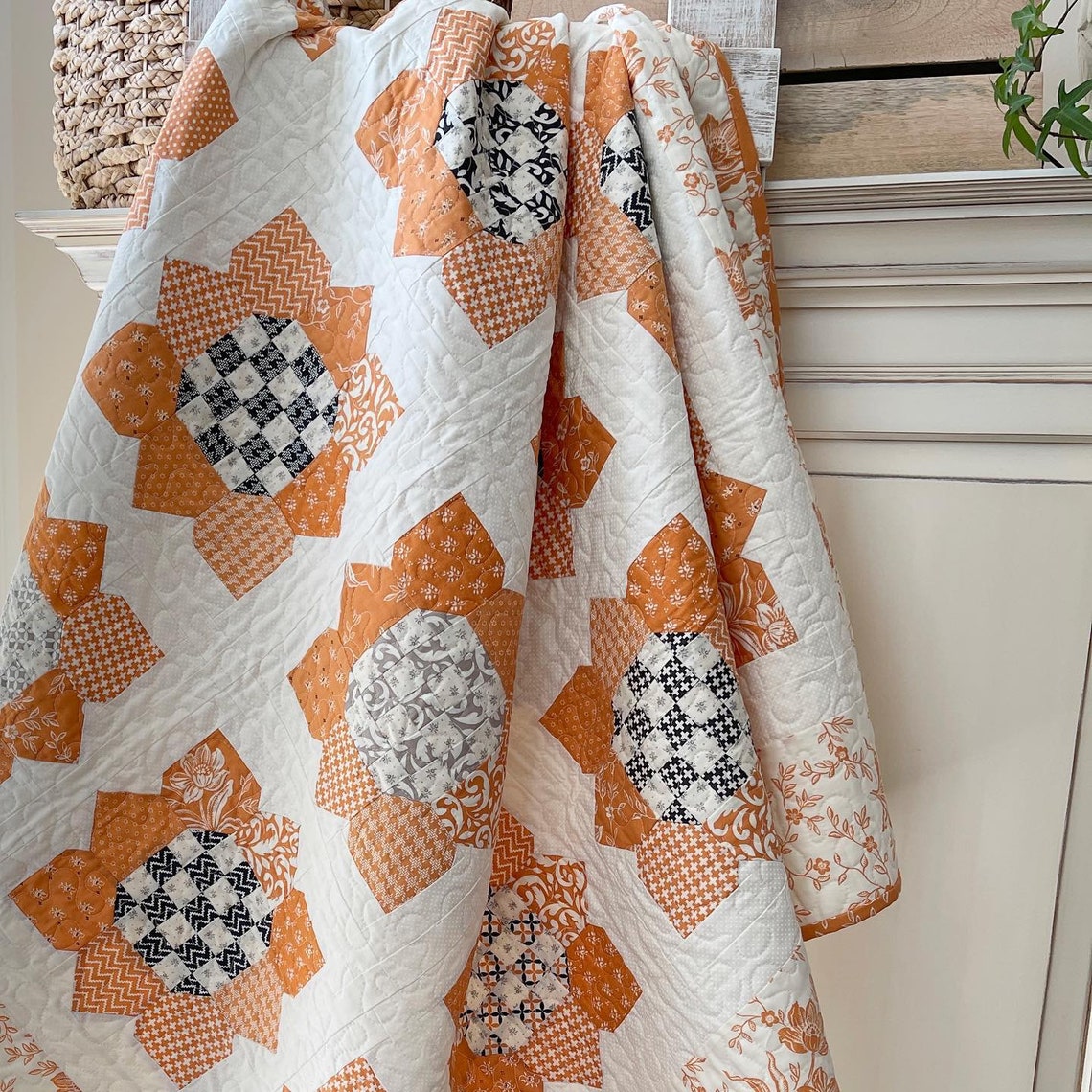 Sunflower Quilt Pattern Sunflower Seeds Quilt Pattern PDF - Etsy