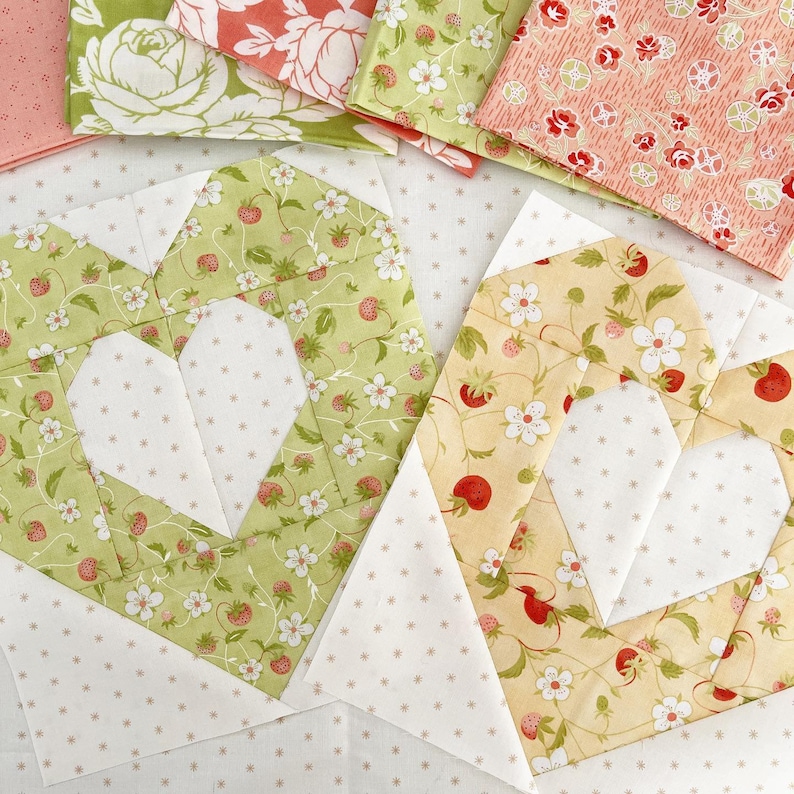 Heart Quilt Pattern | Falling in Love Quilt Pattern PDF | the Pattern ...