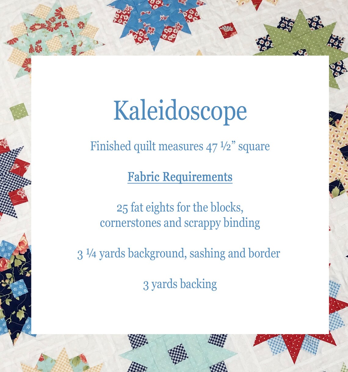 Kaleidoscope Quilt Pattern PDF the Pattern Basket - Etsy