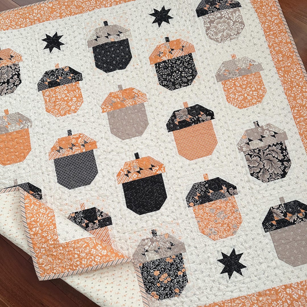 Acorns | PDF Quilt Pattern | the Pattern Basket - Etsy