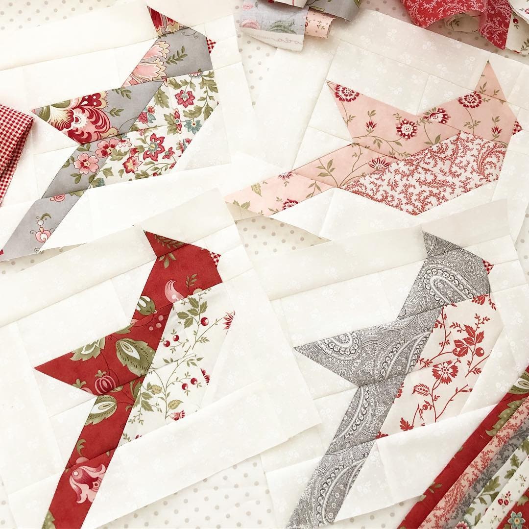 Cardinals Quilt Pattern PDF the Pattern Basket - Etsy