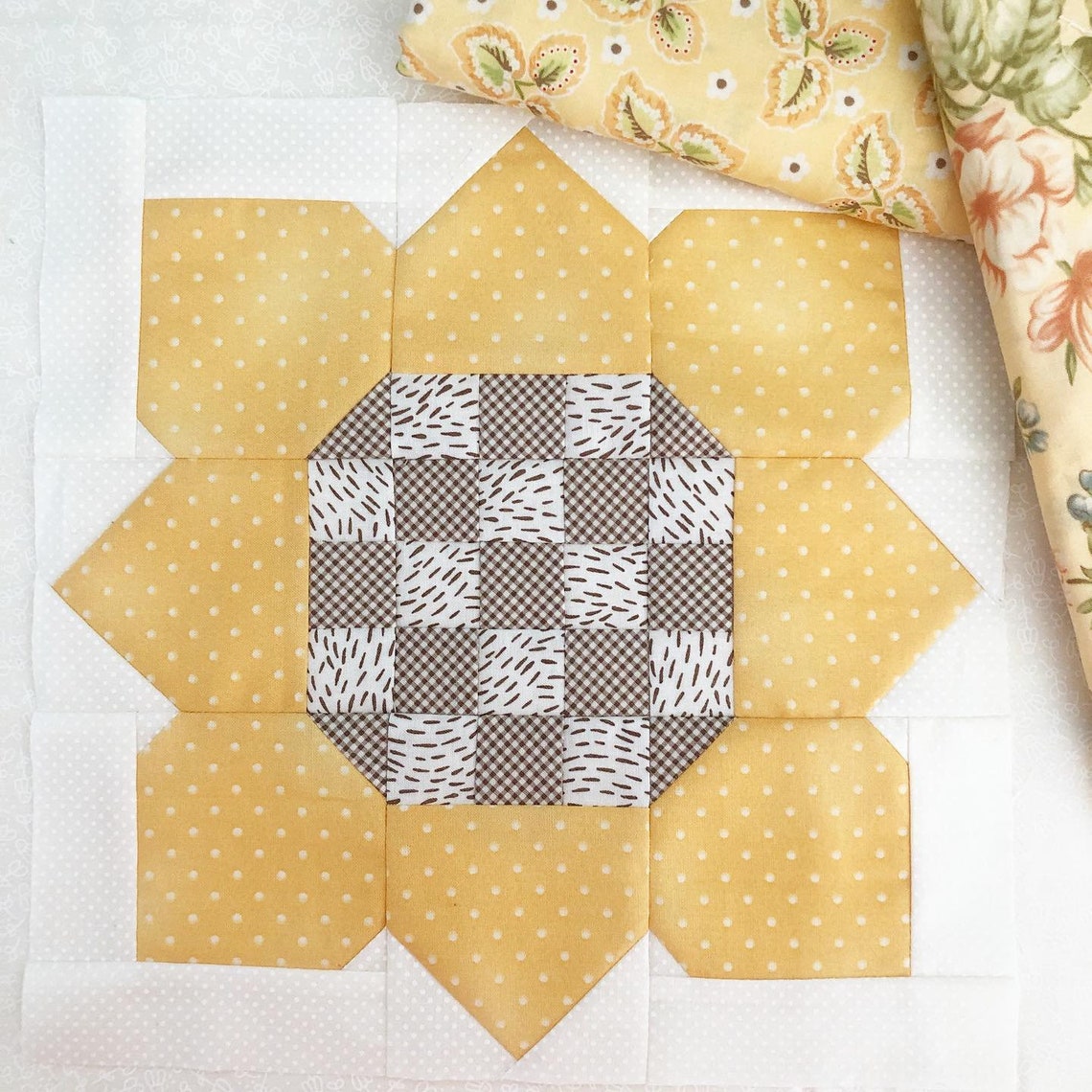 Sunflower Quilt Pattern Sunflower Seeds Quilt Pattern PDF - Etsy