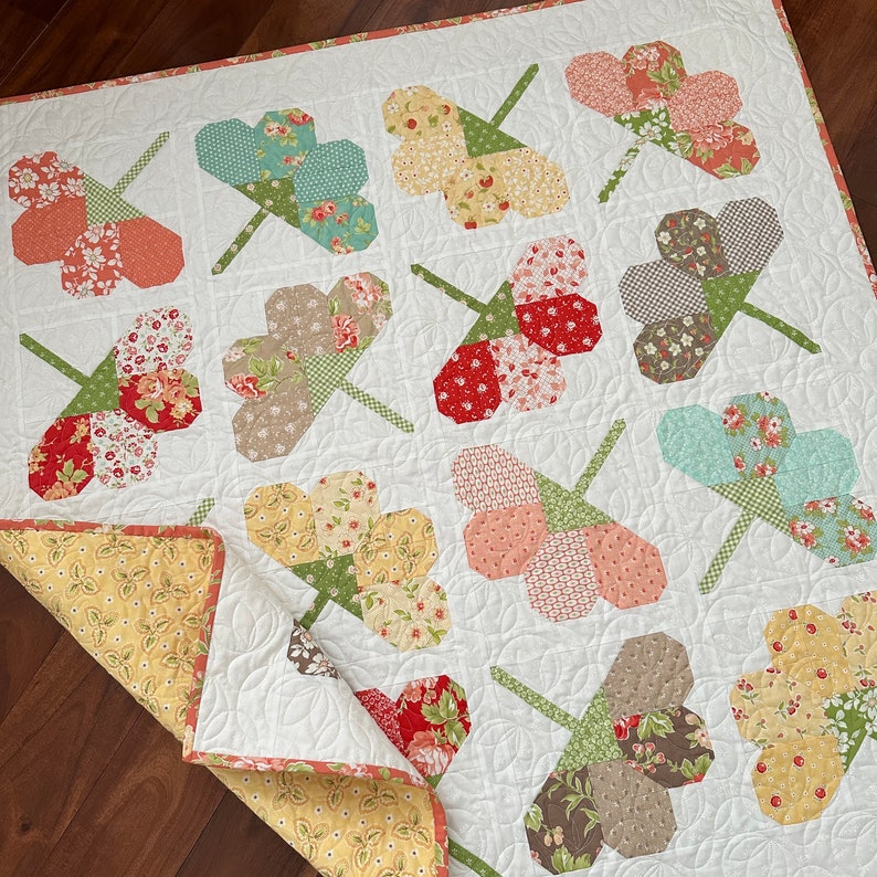 Magnolia Flower Quilt | PDF Pattern | the Pattern Basket - Etsy
