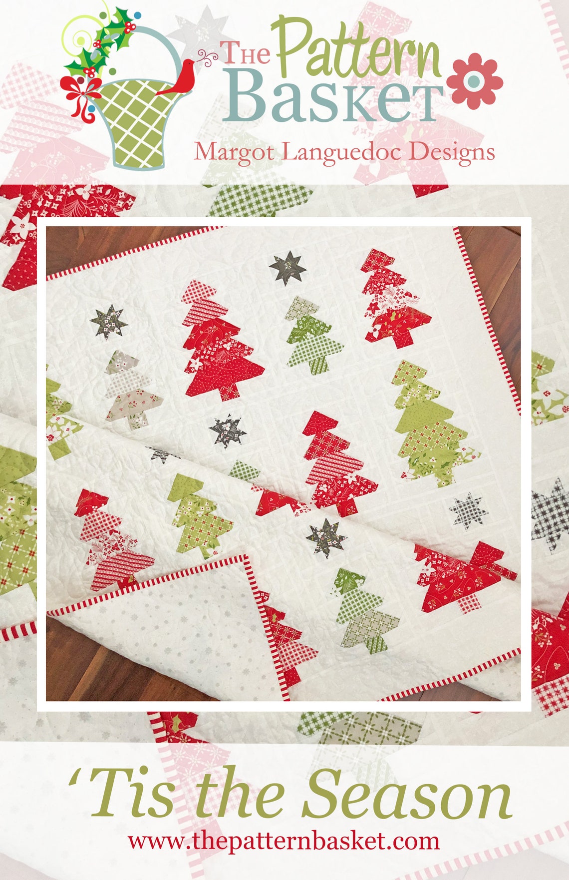 Christmas Tree With Stars Quilt Pattern Tis the Season Quilt - Etsy