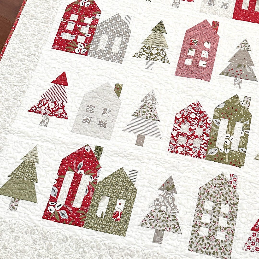Winter Village | Quilt Pattern PDF | the Pattern Basket - Etsy