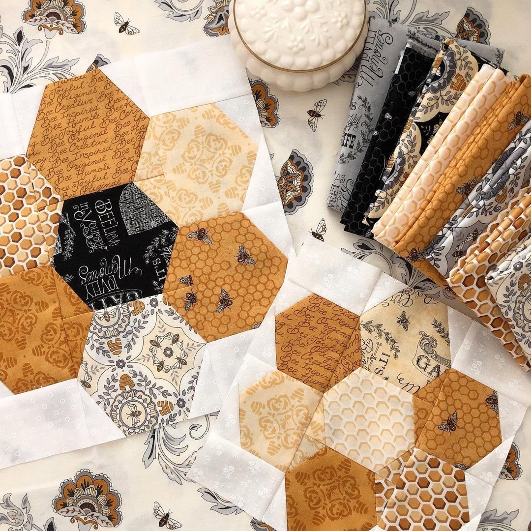 Honeybee Blooms Quilt Pattern PDF the Pattern Basket - Etsy