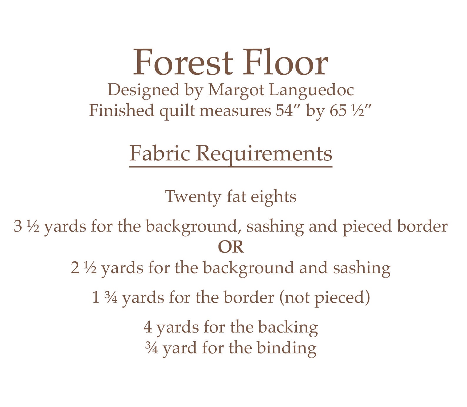 Forest Floor Quilt Pattern PDF the Pattern Basket - Etsy