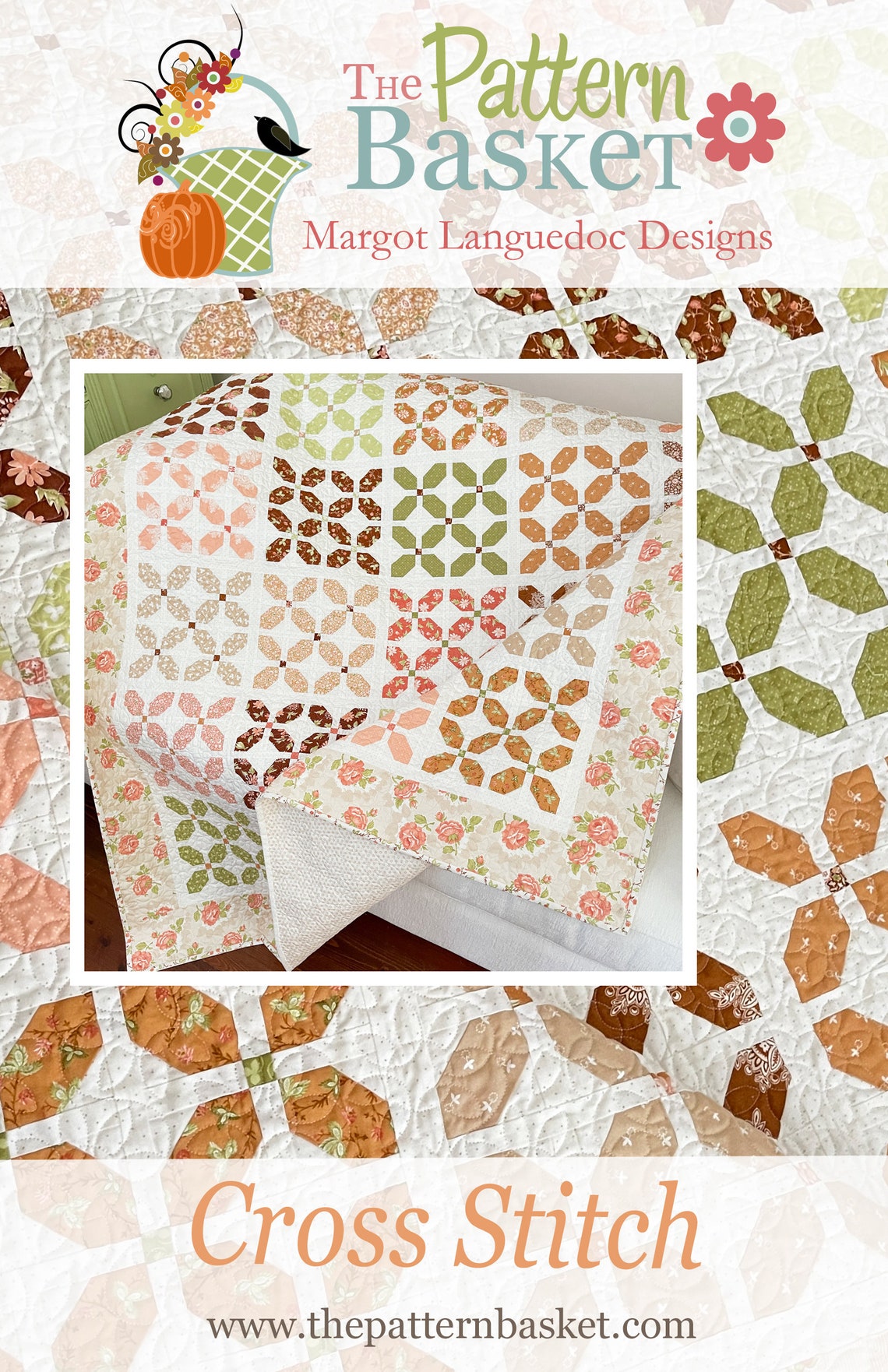 Cross Stitch Quilt Pattern PDF the Pattern Basket - Etsy