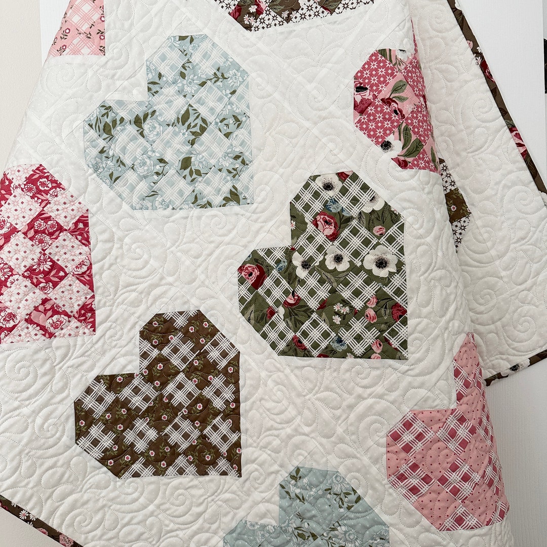 Double Date | Heart Quilt Pattern | PDF the Pattern Basket - Etsy