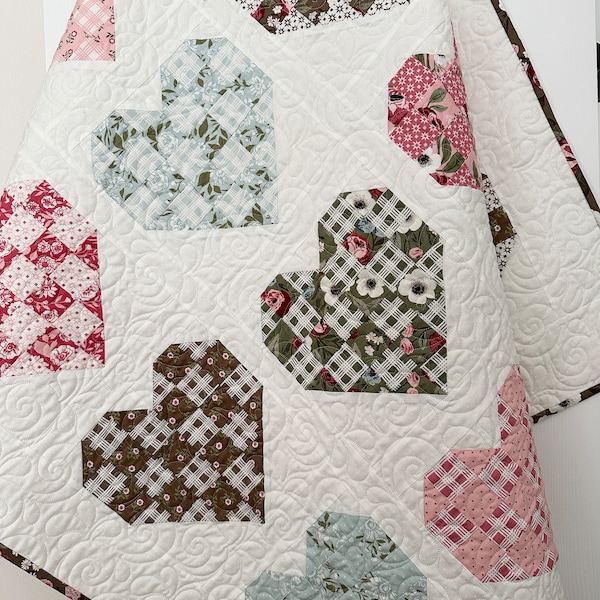 Heart Quilt Pattern - Etsy