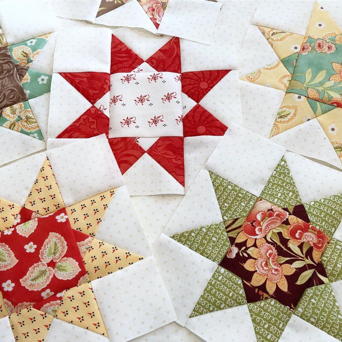Star Quilt Pattern | Star Drops Quilt Pattern PDF | the Pattern Basket ...