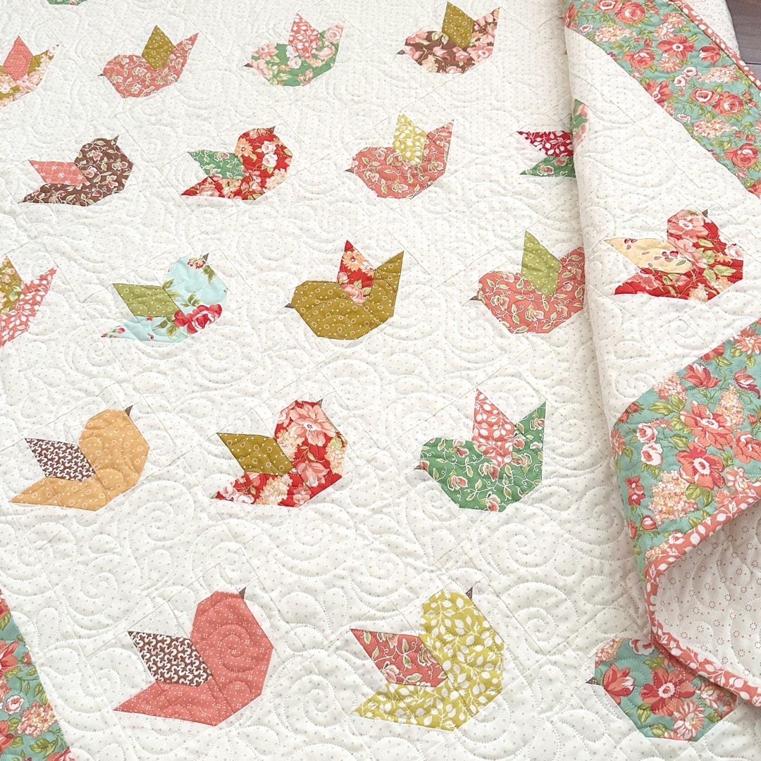 Songbirds | Bird Quilt Pattern PDF | the Pattern Basket - Etsy