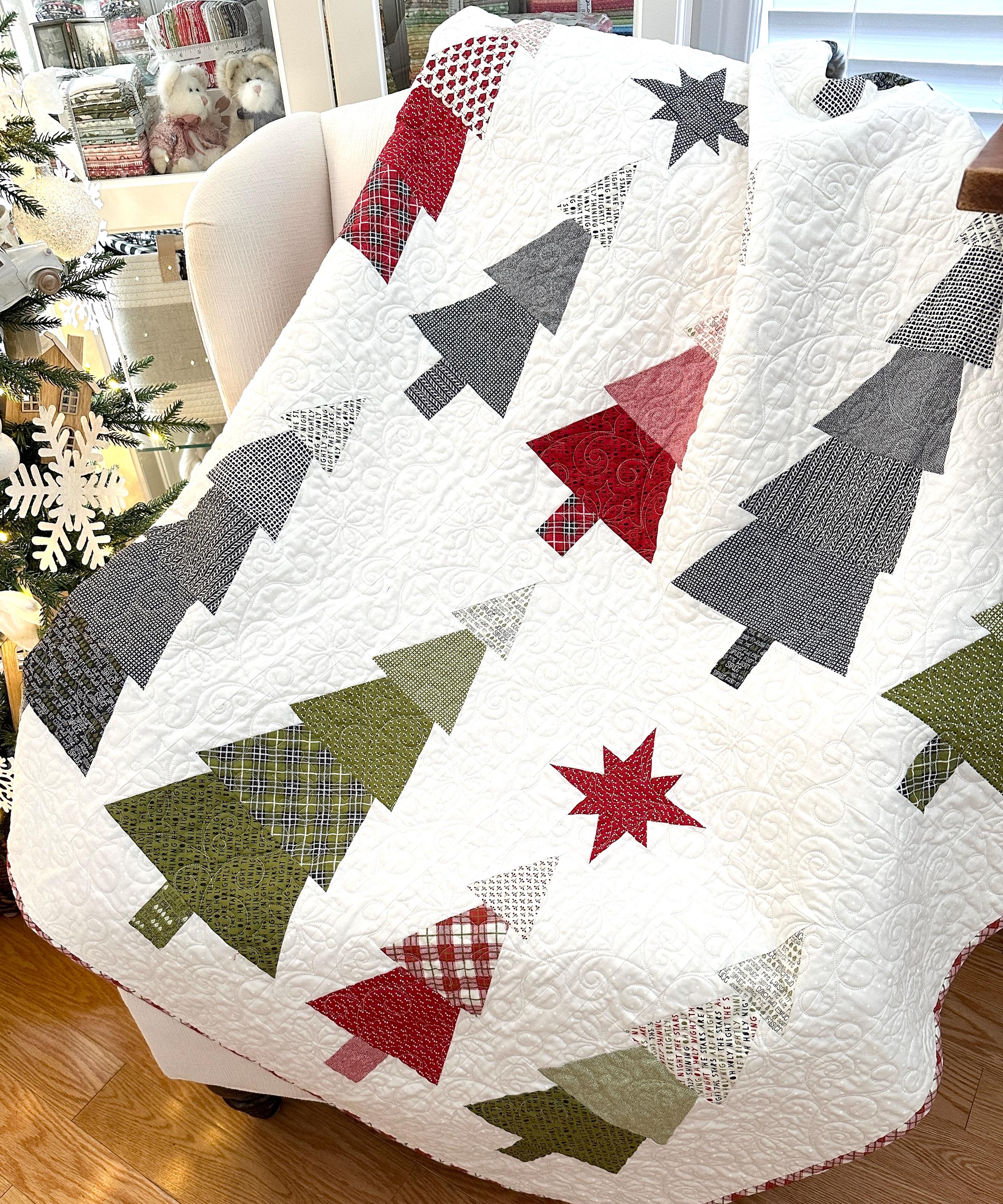 In the Pines | Winter Tree Quilt | PDF Quilt Pattern | the Pattern ...