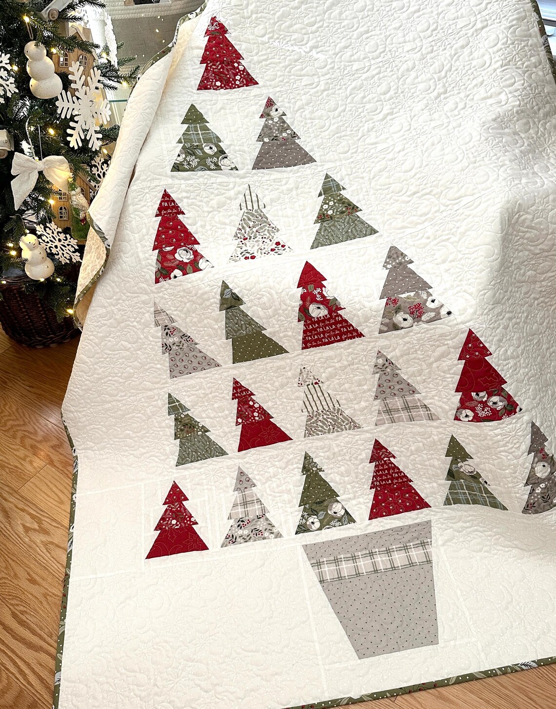 Oh Christmas Tree | PDF Quilt Pattern | the Pattern Basket - Etsy