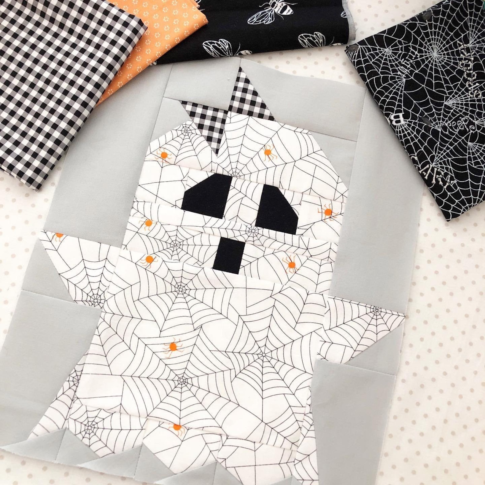Boo Ghost Quilt Pattern PDF the Pattern Basket - Etsy