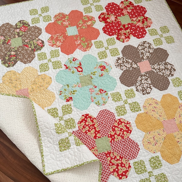 Flower Quilt Pattern - Etsy